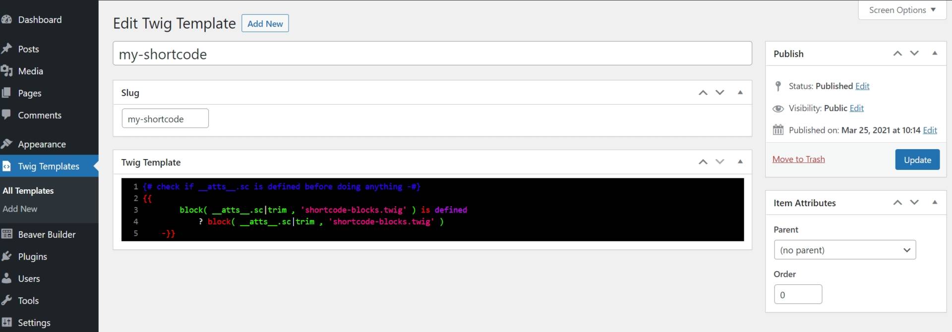 Using Toolbox to generate shortcodes - beaverplugins