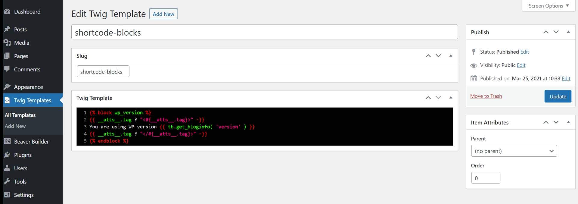 Using Toolbox to generate shortcodes - beaverplugins