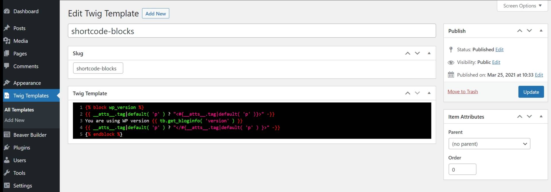 Using Toolbox to generate shortcodes - beaverplugins