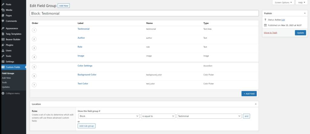 Use Timber to create ACF Blocks - beaverplugins